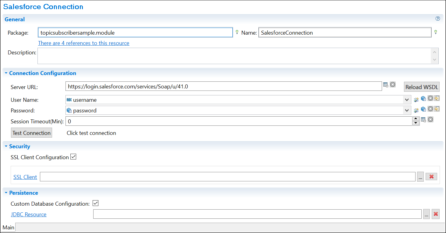 Creating a Salesforce Connection Shared Resource