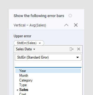 Adding error bars