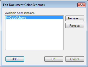 document colour schemes