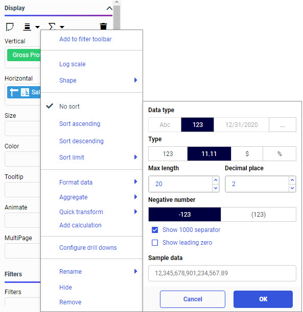 Changing a Field Format