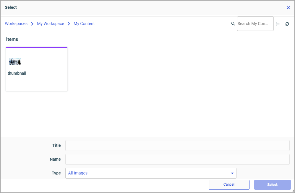 Adding Thumbnails to Content Items